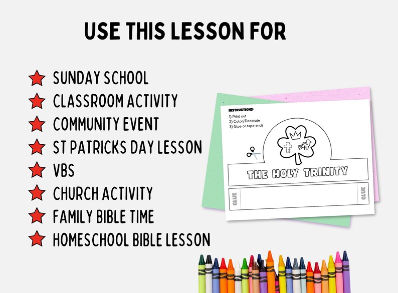 Shamrock Holy Trinity Bible Lesson, Christian St Patricks, Holy Spirit ...