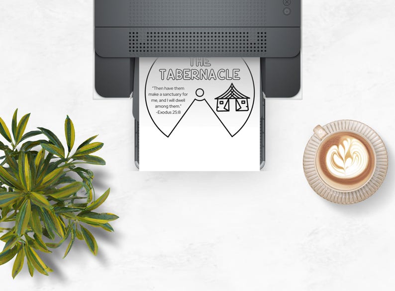 The Tabernacle Craft, Printable Bible Coloring Wheel, Sunday School ...