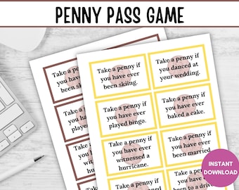 24 Penny Ante Question Trivia Cards Penny Ante Game - Etsy