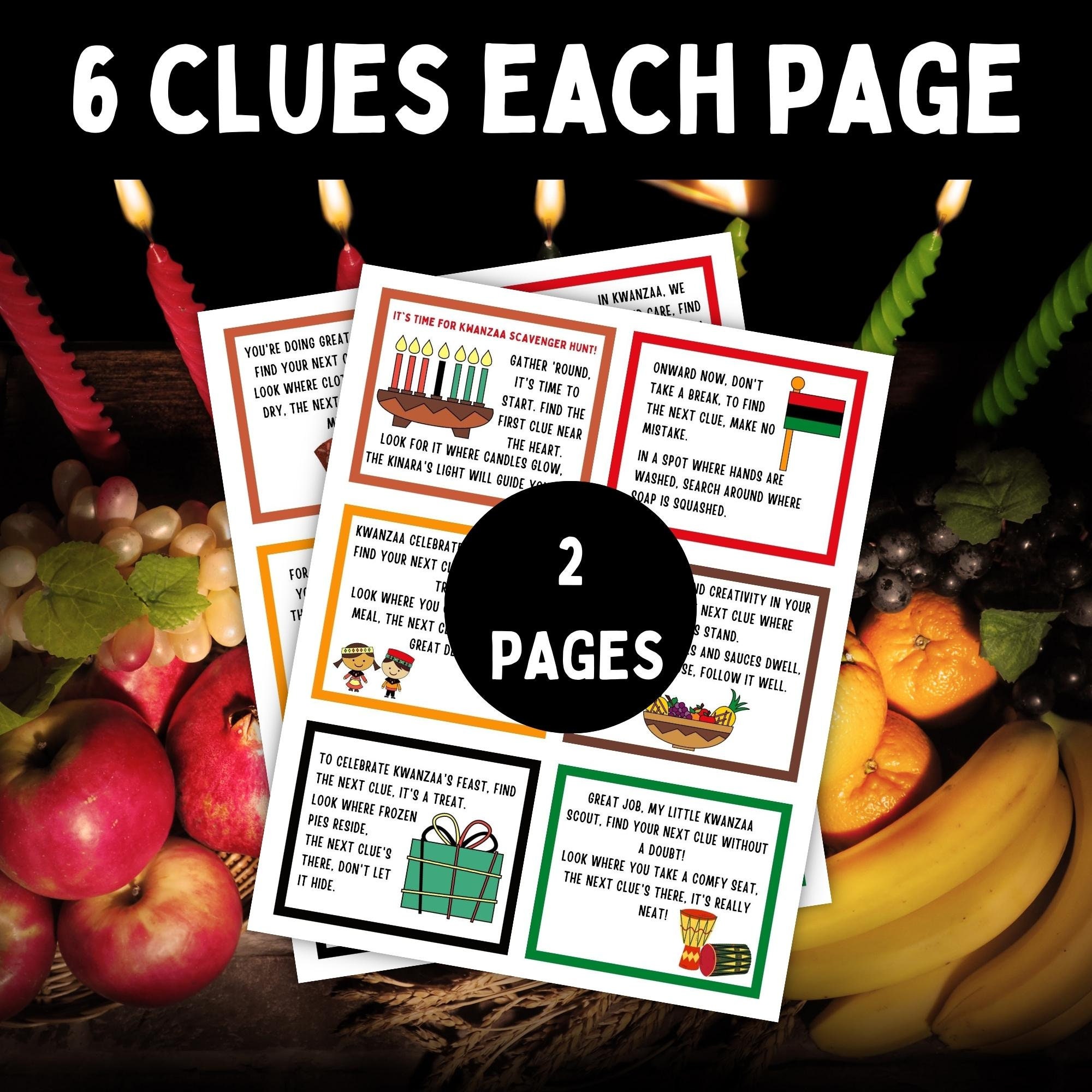 Kwanzaa Scavenger Hunt Indoor Scavenger Hunt Scavenger Hunt - Etsy