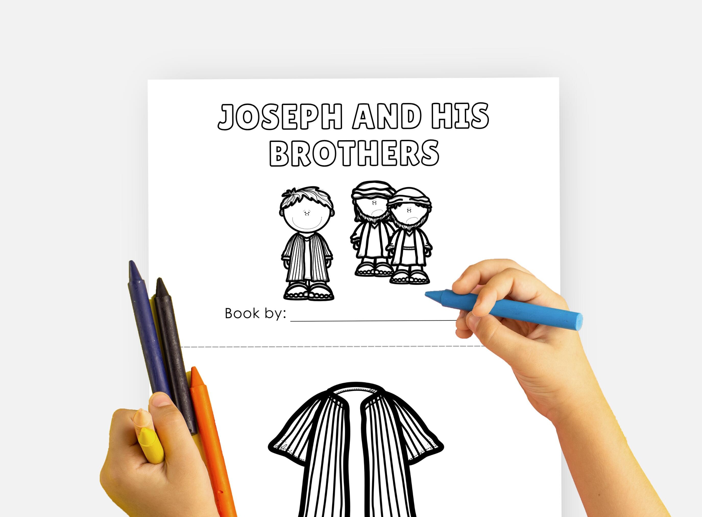 Joseph and His Brothers, Joseph and Coat of Many Colors, Printable Mini ...