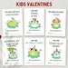 Frog Valentine, Fun School Valentine Gift Tags, Kids Classroom ...