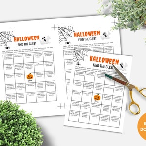 Halloween Find the Guest Bingo, Find Someone Who, Printable Human Bingo ...