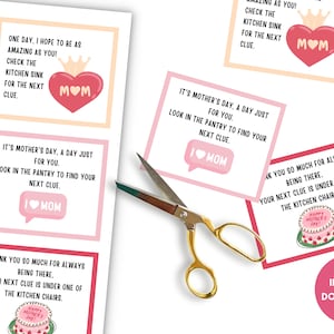 Mother's Day Scavenger Hunt, Indoor Treasure Hunt Clues, Surprise ...