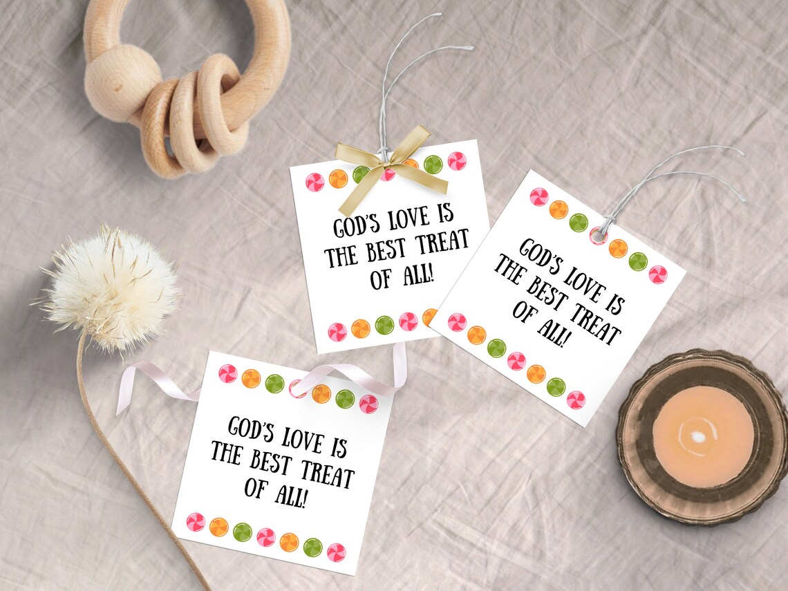 Christian Halloween Printable Tags, Square Religious Bible Treat Tags ...