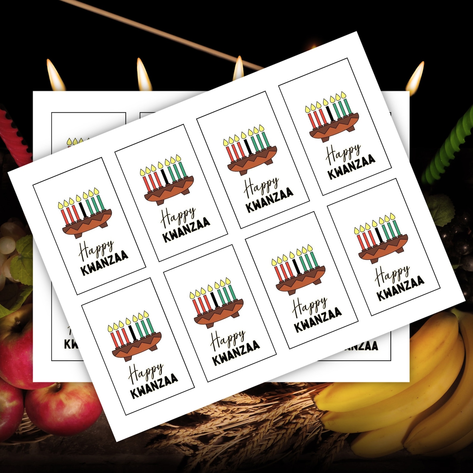 Printable Kwanzaa Gift Tag, Kwanzaa Gift Tags Printable, African ...