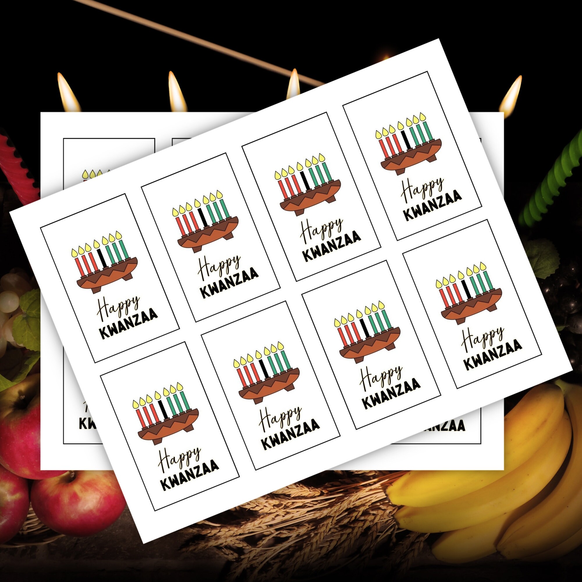 Printable Kwanzaa Gift Tag, Kwanzaa Gift Tags Printable, African ...