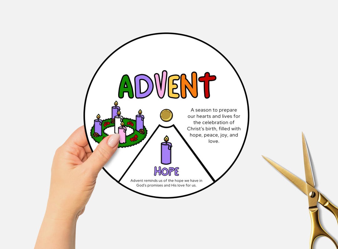 Christmas Advent, Printable Sunday School Craft, Bible Lesson Coloring ...