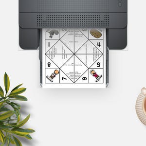 Prophet Elijah and the Widow, Bible Cootie Catcher, Kids Sunday School ...