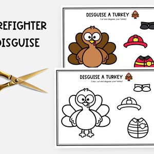 Disguise a Turkey, Firefighter Disguise, Turkey in Disguise Project ...