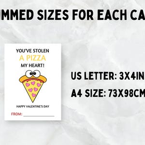 Pizza Valentine, Printable Classroom Valentines, Student Gift Tags ...