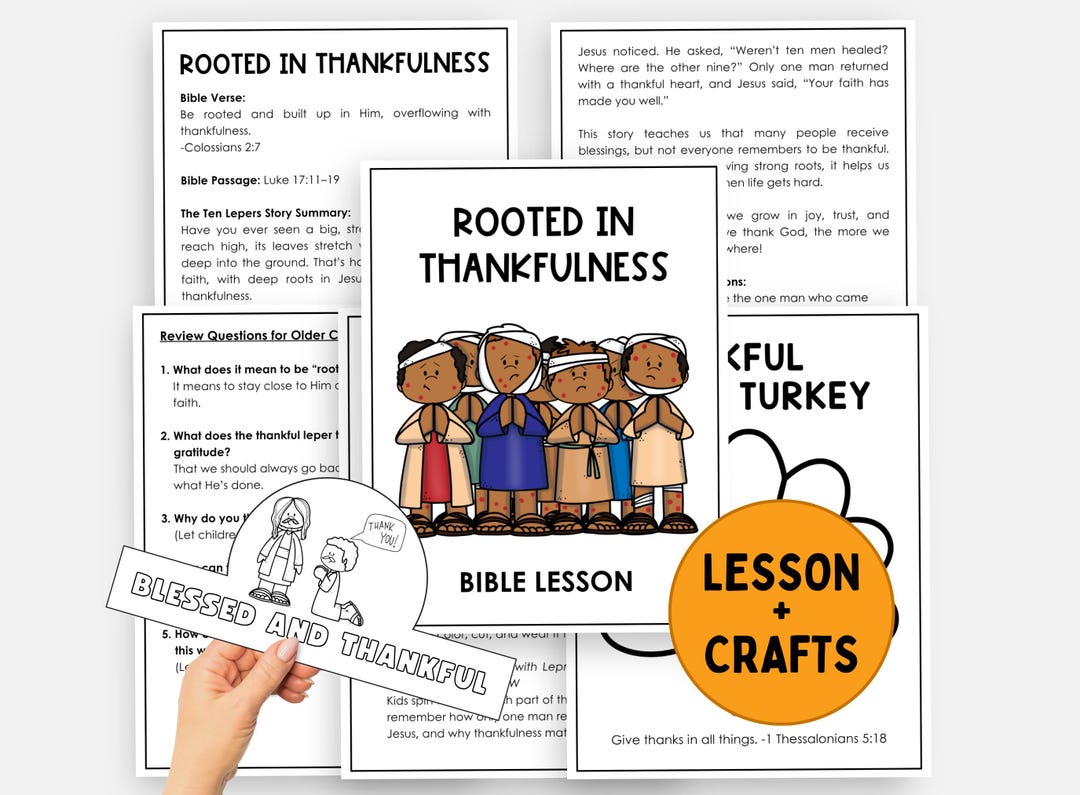 Thanksgiving Bible Lesson, Christian Thanksgiving Sunday School Crafts ...
