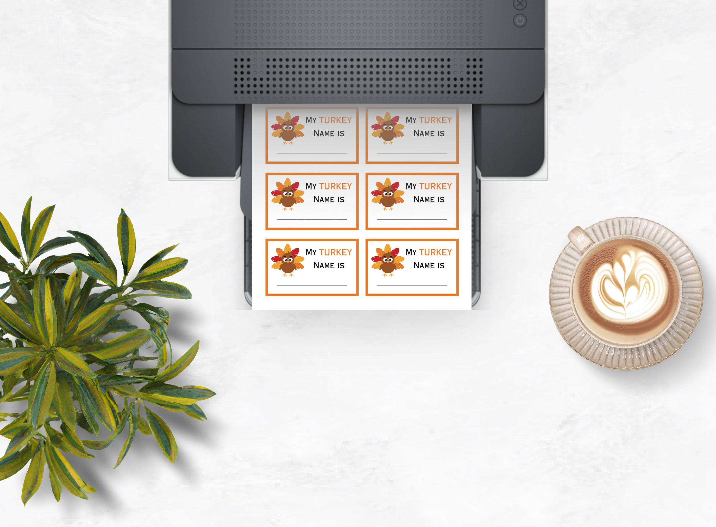 Whos Most Like the Turkey, Fun Printable Thanksgiving Game, Classroom ...