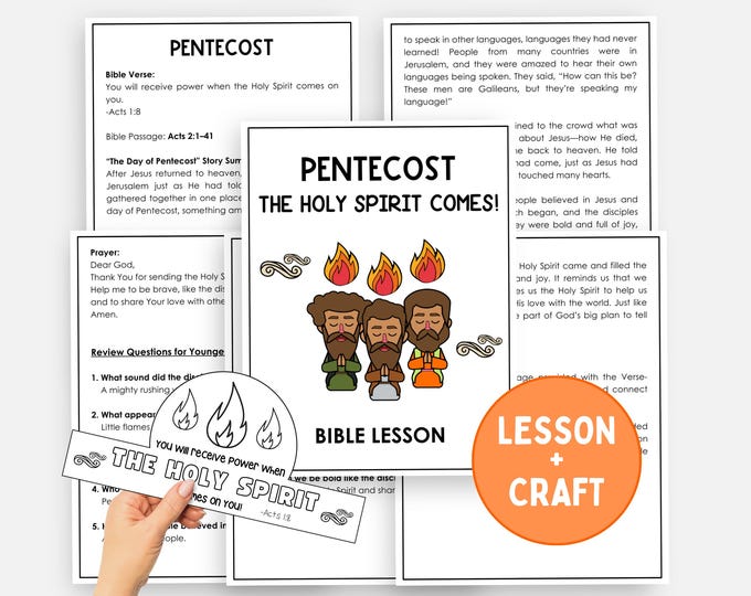 Printable Pentecost Craft Activity | Pentecost Coloring Bookmarks ...