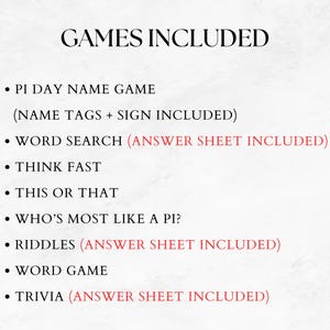 8 Printable Pi Day Games, Fun Pi Day Activities for Kids and Adults, Pi ...