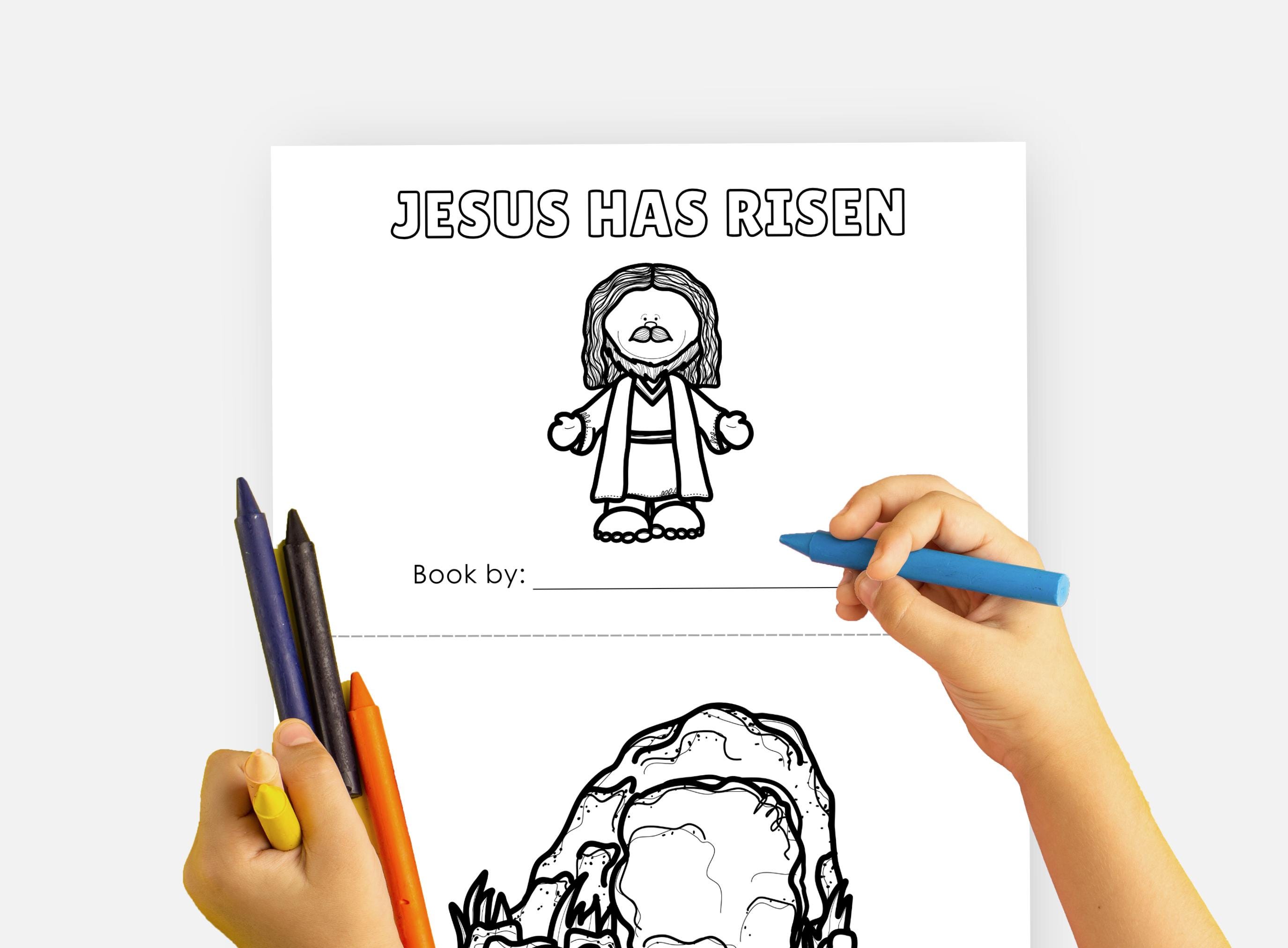 Jesus Has Risen, Printable Mini Bible Book, Holy Week, Easter Sunday ...