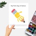 First Day of School Handprint Art, Back to School Pencil Printable ...
