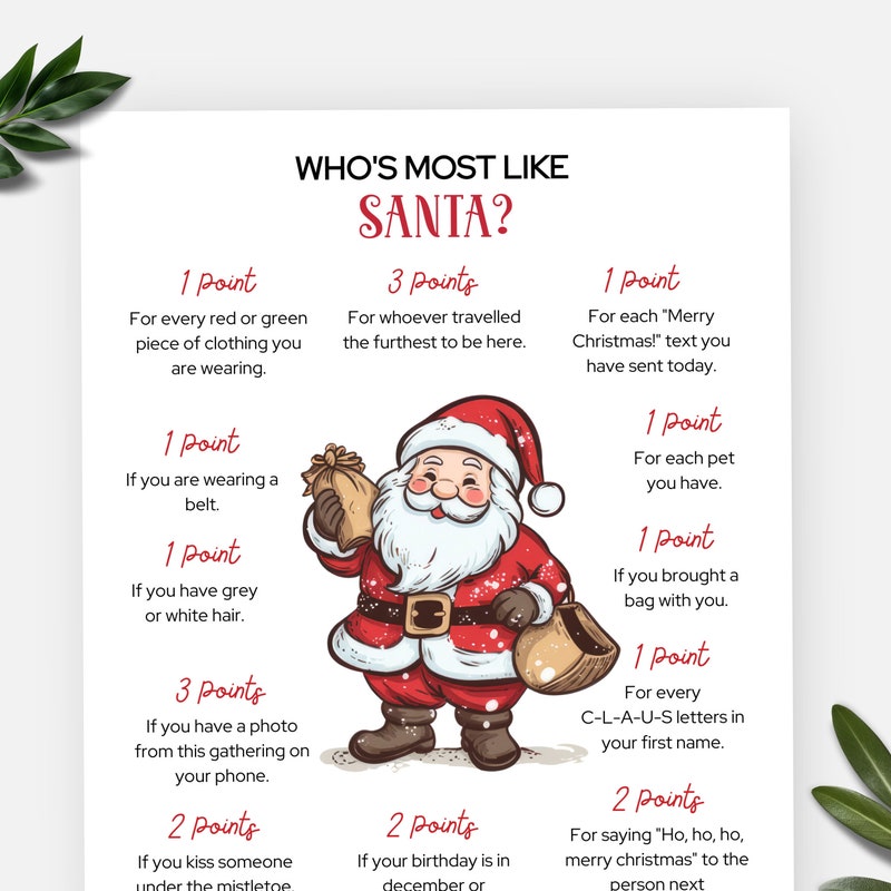 Christmas Party Game - Etsy