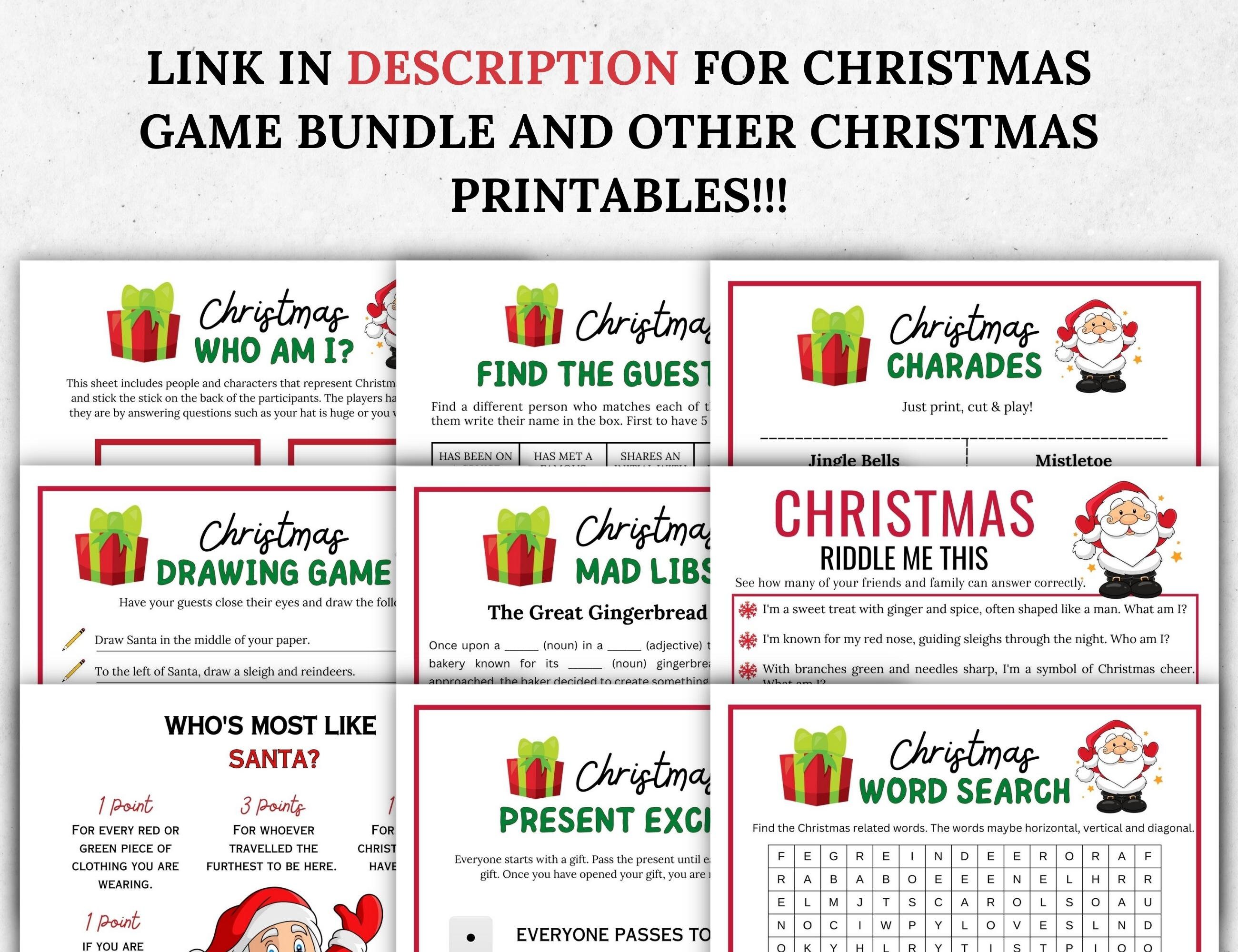 Christmas Left Right Game, Gift Exchange Game, Christmas Party Game ...