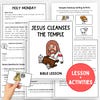 Jesus Cleanses the Temple, Printable Bible Coloring Wheel, Sunday ...
