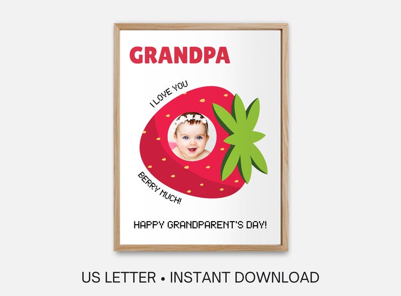 Grandpa Art, Grandparents Day Printable Gift From Grandkids, Toddler ...