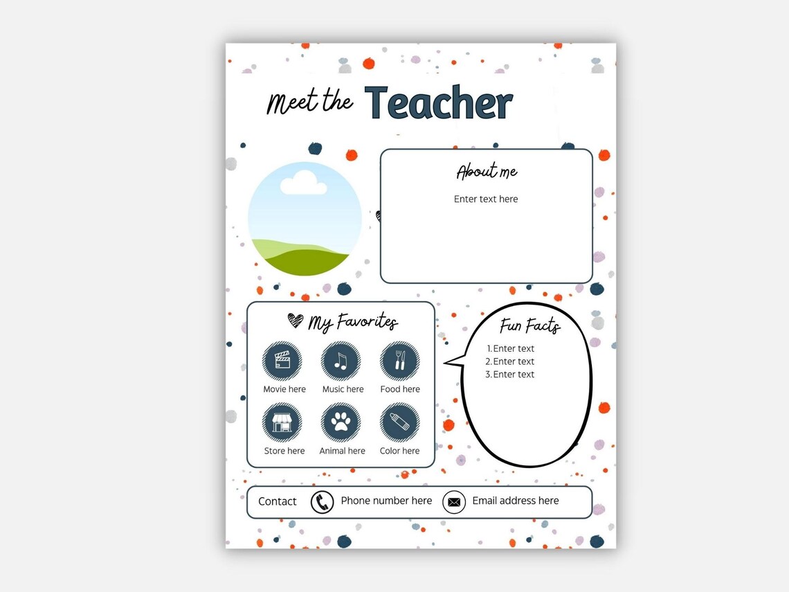 Meet the Teacher, Editable Meet the Teacher Template, School Newsletter ...