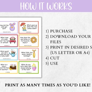 Funny Spring Lunchbox Jokes for Kids, 40 Lunchbox Notes, Printable ...