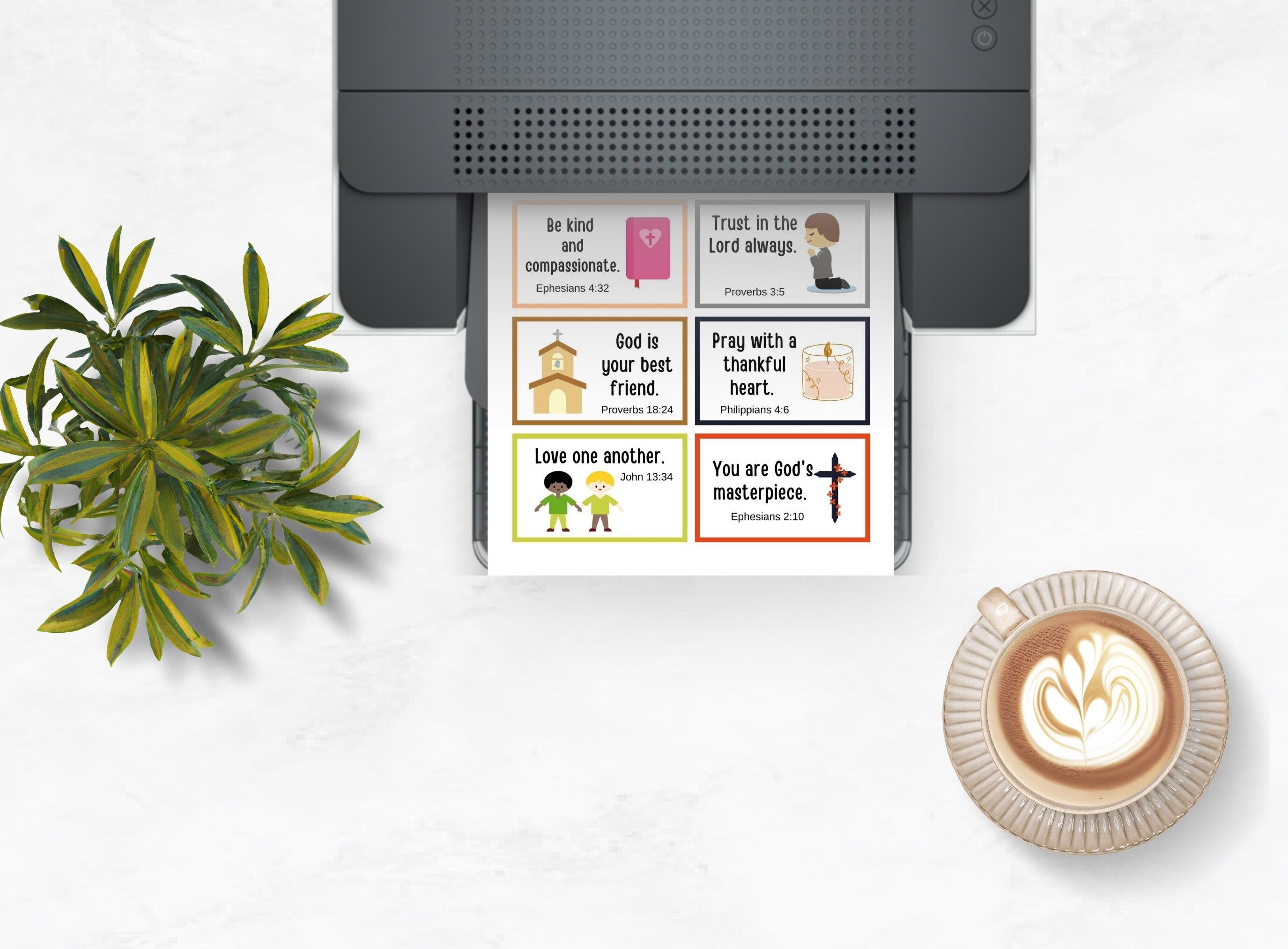 30 Biblical Affirmation Cards, Bible Verse Scripture Cards, Printable ...
