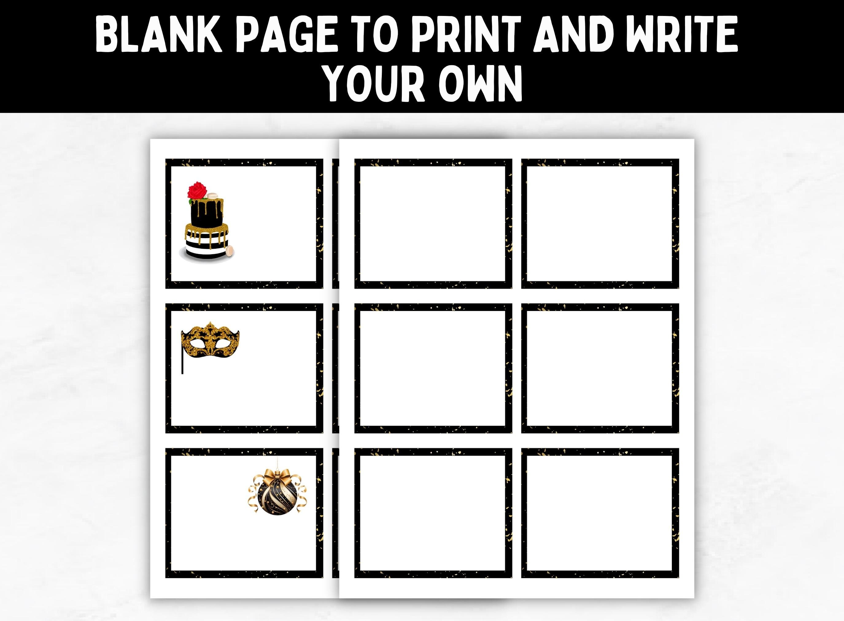 New Year's Eve Scavenger Hunt, Printable Indoor and Outdoor Treasure ...