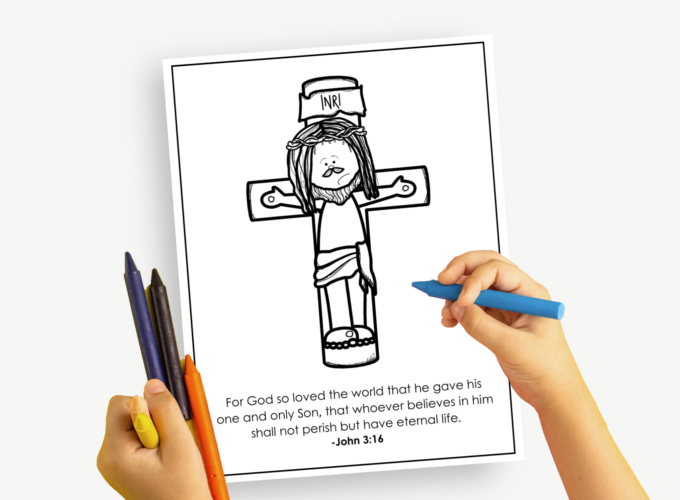 Crucifixion of Jesus, Good Friday Bible Lesson, Holy Week Printable ...