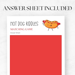 Hot Dog Riddles, Fun Hot Dog Theme Party Game for Kids and Adults ...
