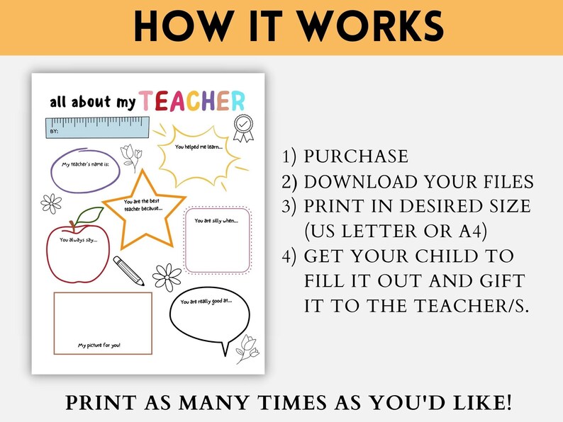 Teacher Appreciation Week, Printable Teacher Appreciation Gift, Thank ...
