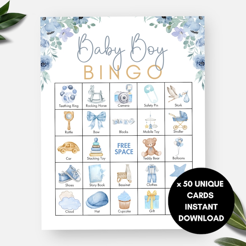 Baby Shower Bingo - Etsy