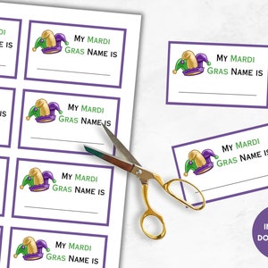 What's Your Mardi Gras Name, Fun Printable Game for Kids and Adults ...
