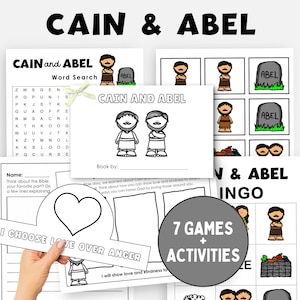 Cain and Abel, Kids Bible Lesson, VBS Activity Pack, Genesis Sunday ...