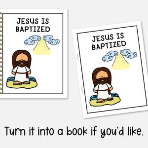 Baptism of Jesus Lesson Teaching Posters, Printable Sunday School ...