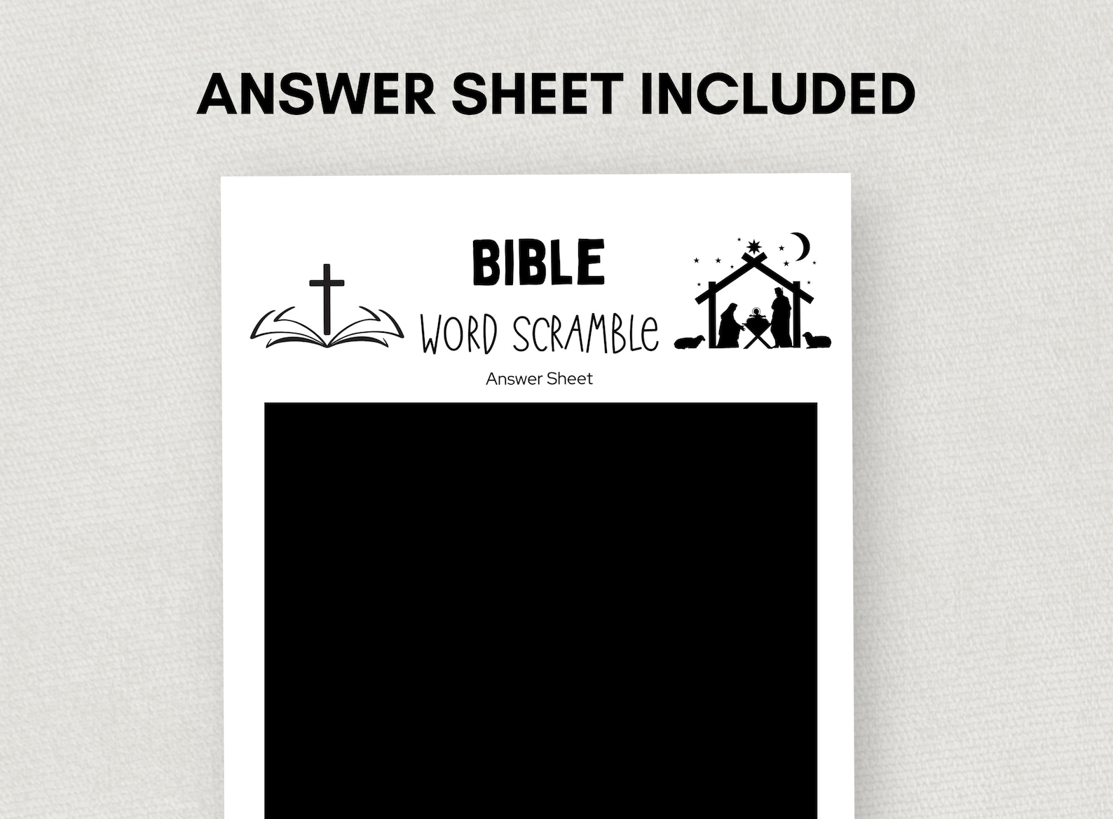 Printable Bible Word Scramble, Bible Games, Fun Christian Youth Group ...