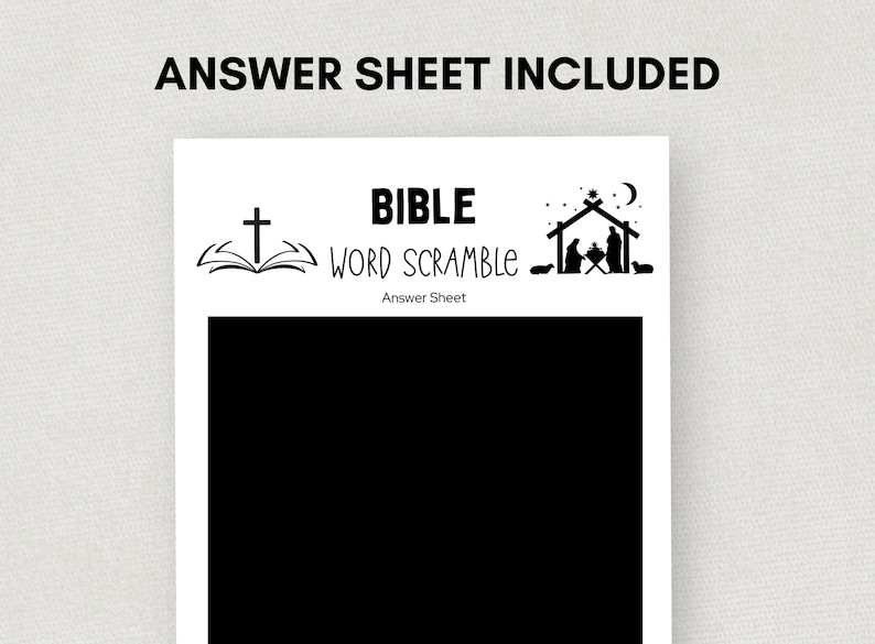 Printable Bible Word Scramble, Bible Games, Fun Christian Youth Group ...