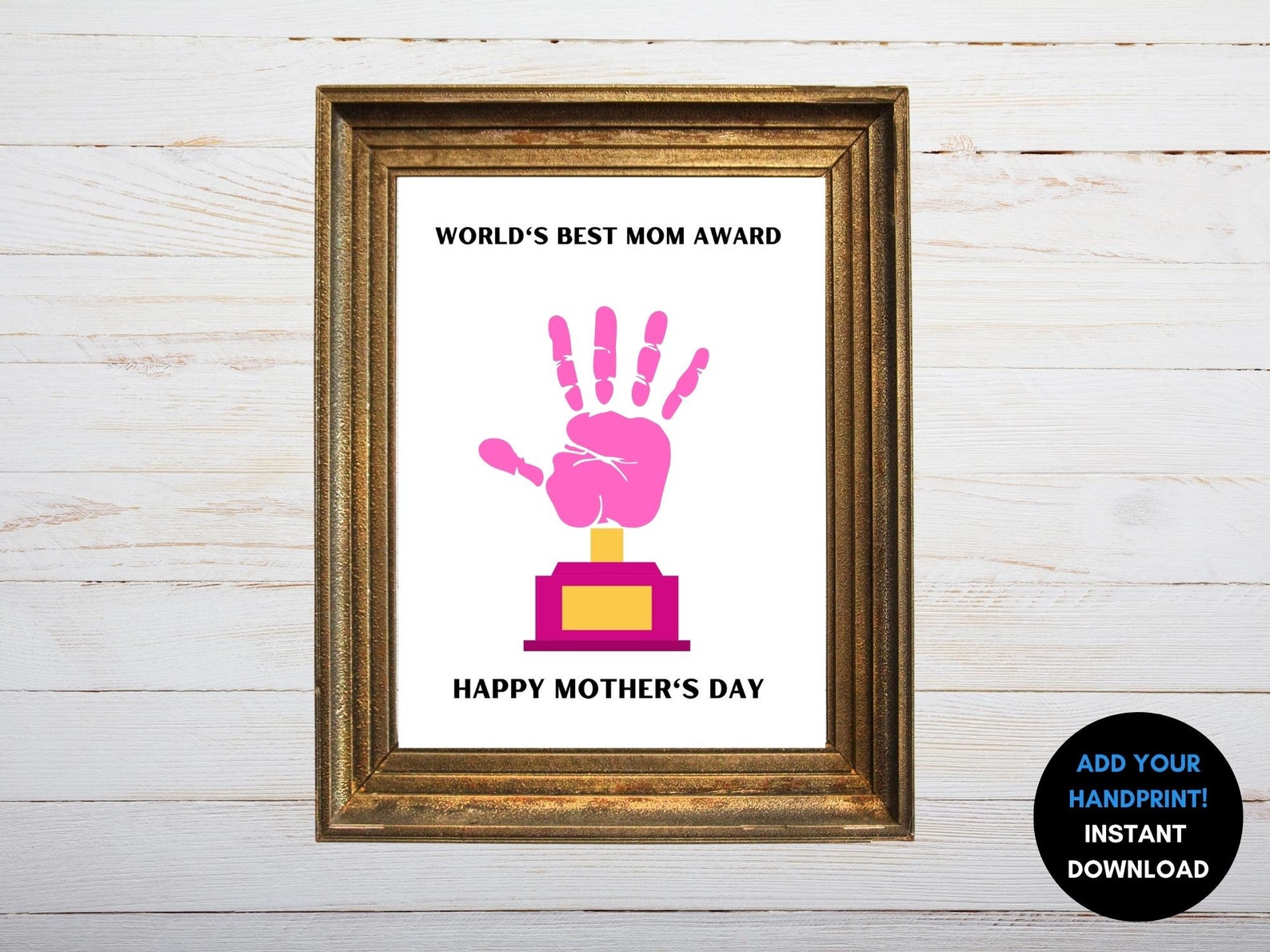 Mother's Day Handprint Craft, Kids Handprint Craft, Handprint Art ...