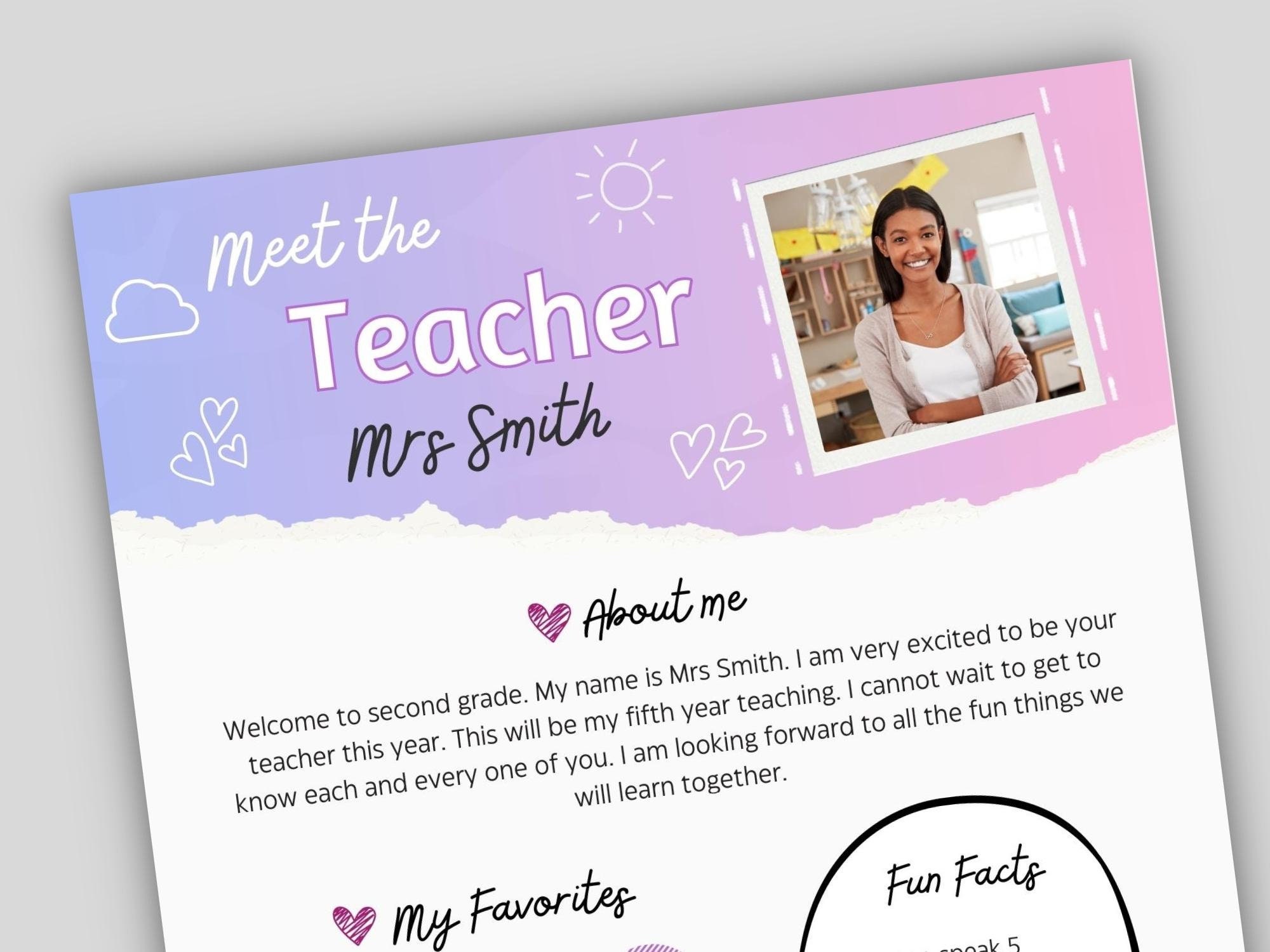 Meet the Teacher, Editable Meet the Teacher Template, School Newsletter ...
