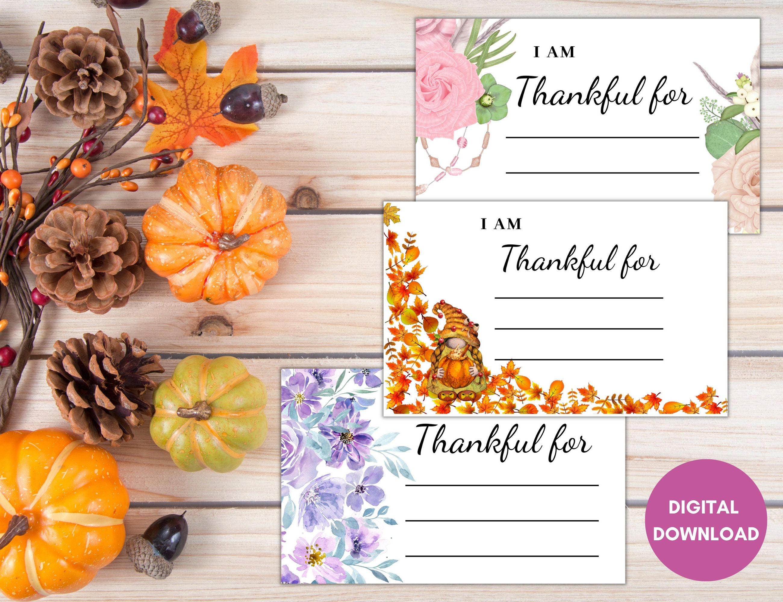 I Am Thankful For You Template