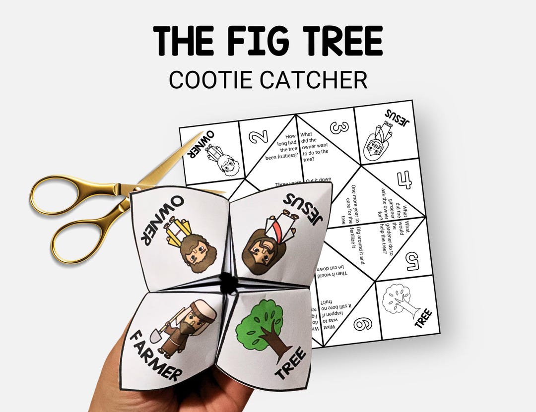 Parable of the Fig Tree, Parables of Jesus, Bible Cootie Catcher ...