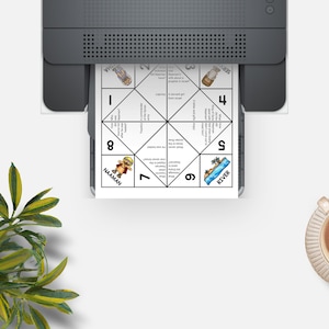 Elisha the Prophet, Printable Cootie Catcher, Sunday School Craft for ...