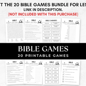Printable Bible Nickname Matching Game, Bible Games, Fun Christian ...