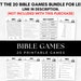 Printable Bible Nickname Matching Game, Bible Games, Fun Christian ...