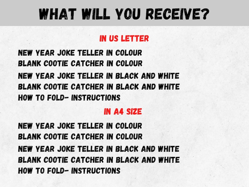 New Year Joke Teller, Printable Cootie Catcher, New Year Eve Jokes, New ...