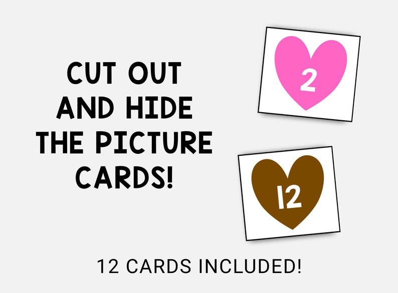 Valentines Scavenger Hunt, Hearts Hunt, Valentines Day Games, Treasure ...