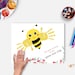 First Day of School Handprint Art, Bee Back to School Printable, Kids ...