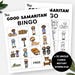 Parable of the Good Samaritan, 30 Bible Story Bingo Cards, Printable ...