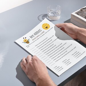Bee Riddles, Fun Printable Party Game for Kids and Adults, Bee Theme ...